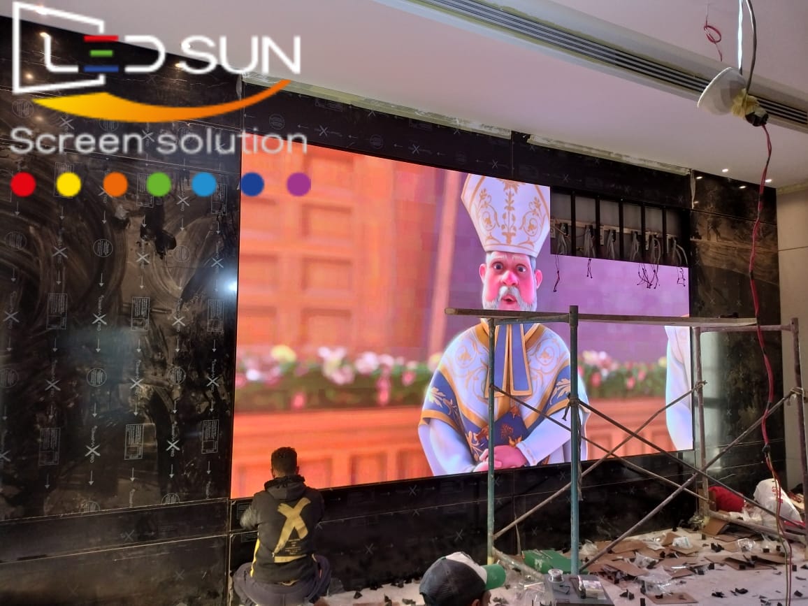 LED screen installation